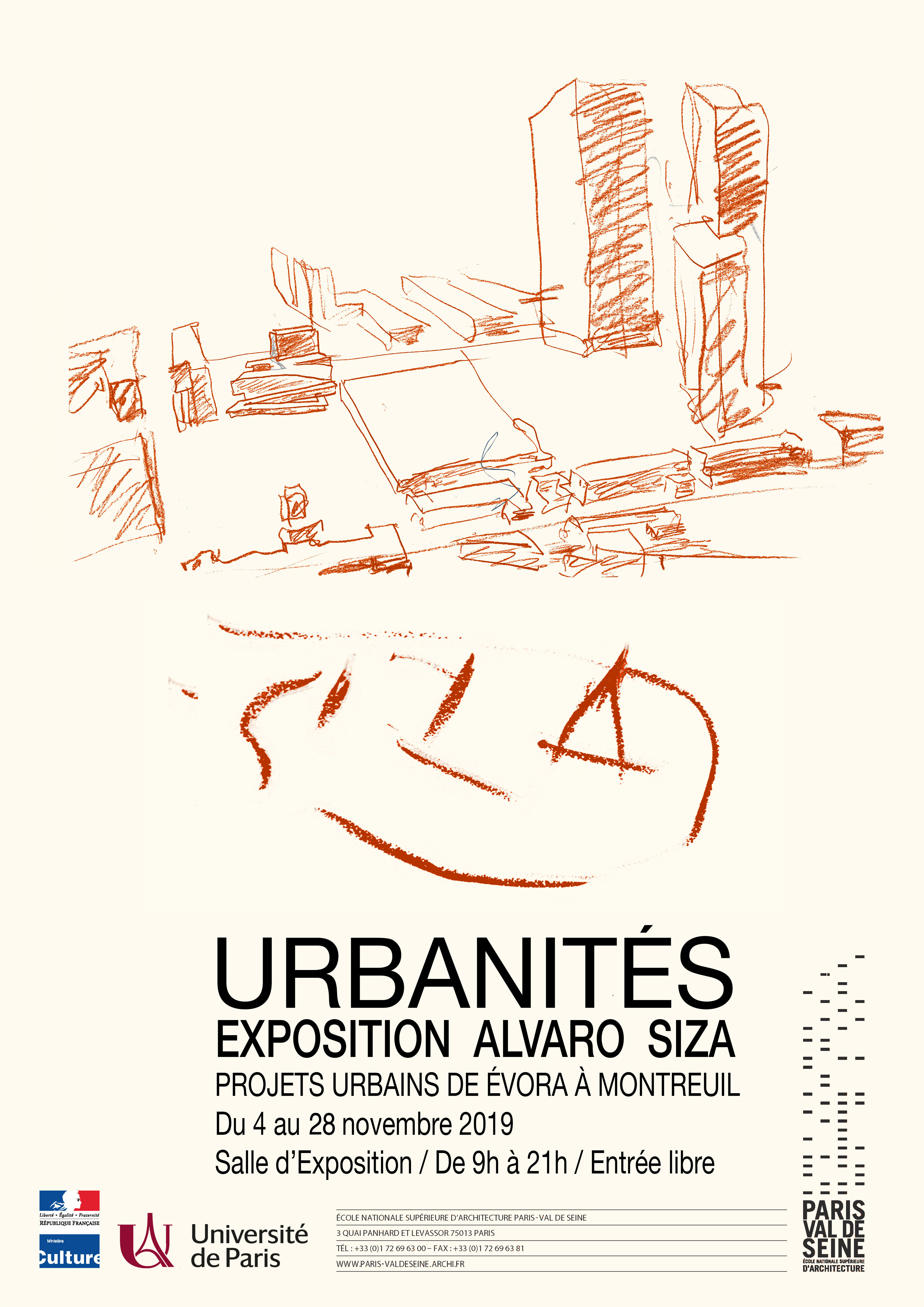 Exposition "Urbanités - Alvaro Siza, projets urbains de Evora à Montreuil"